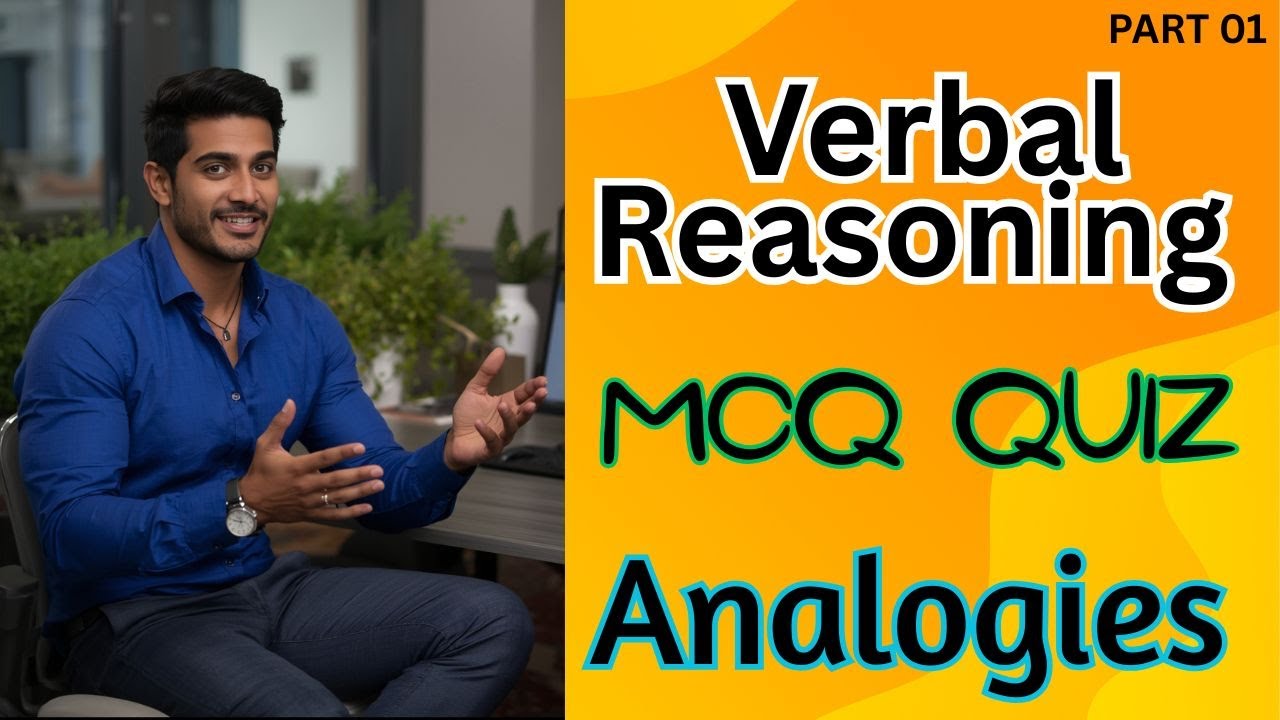 Master Verbal Reasoning Analogies MCQ Quiz with Answers Competitive ...