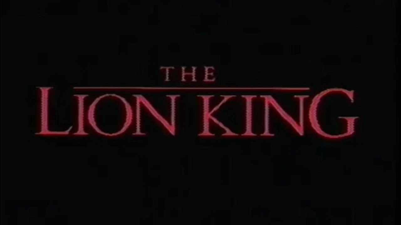 The Lion King sneak peek trailers 1993-94 - YouTube