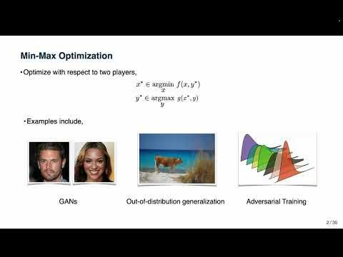 LEAD: Min-Max Optimization from a Physical Perspective - YouTube