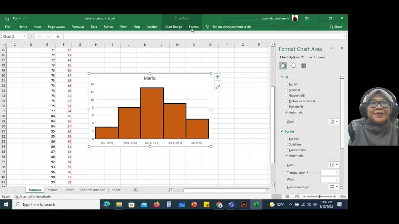 Microsoft Excel (How construct Histogram using Microsoft Excel) - YouTube