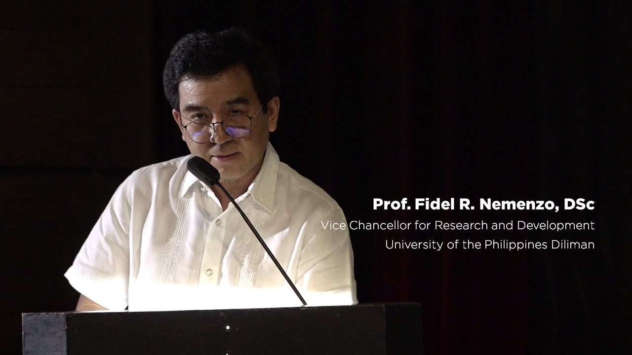 Prof. Fidel R. Nemenzo presenting his vision at the forum for the next ...