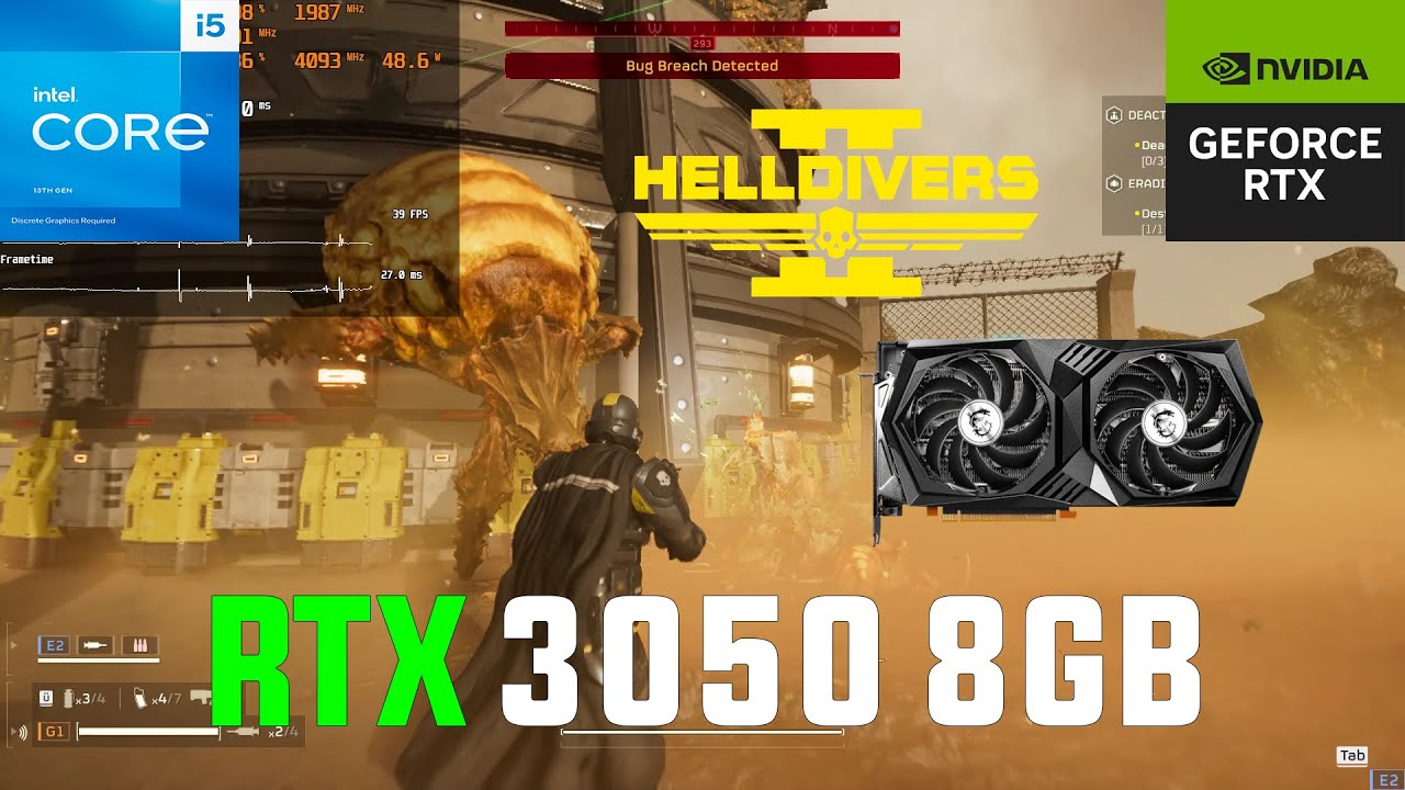 HELLDIVERS 2 RTX 3050 (All Settings Tested 1080p) - YouTube