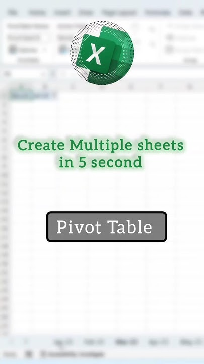 How to Quickly Create Multiple Excel Sheets with Pivot Tables #ExcelTricks - YouTube
