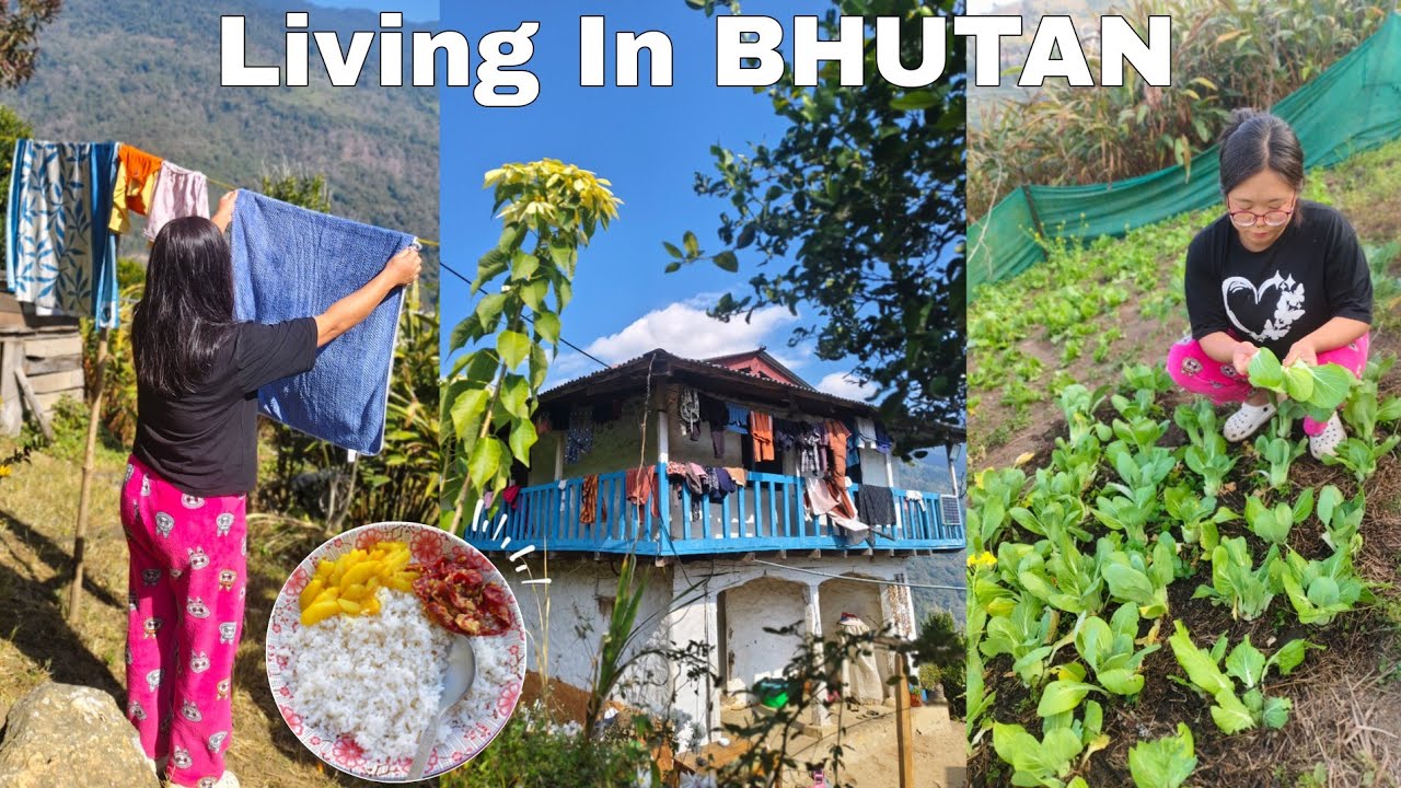 Living In BHUTAN | Asian Village Life |Rural countryside - YouTube