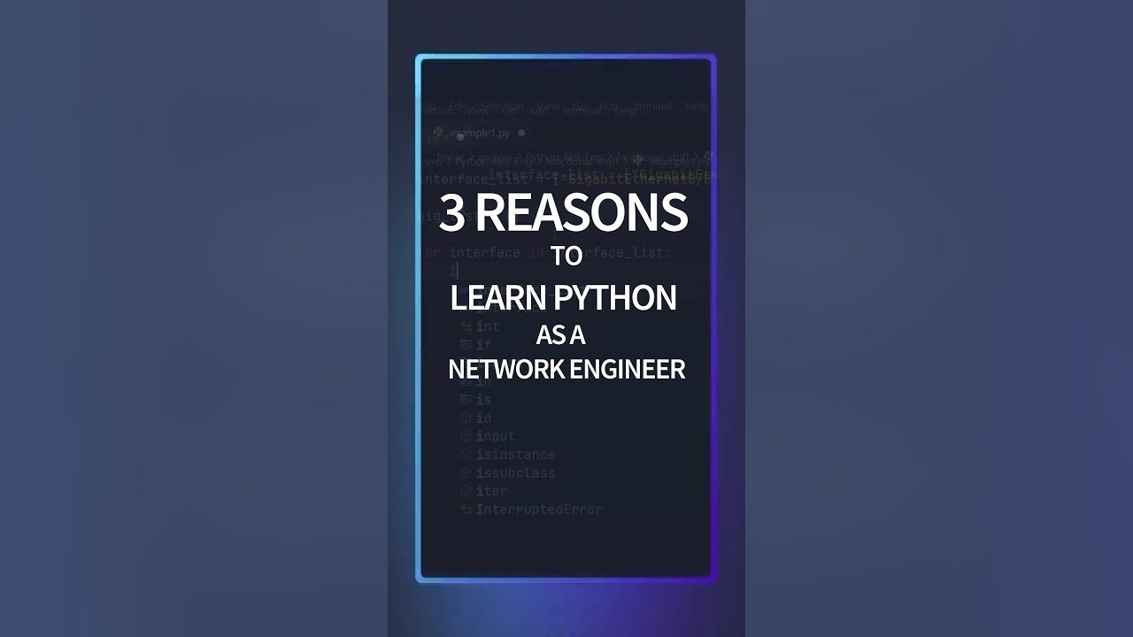 Why Should You Learn Python? #networkengineer - YouTube
