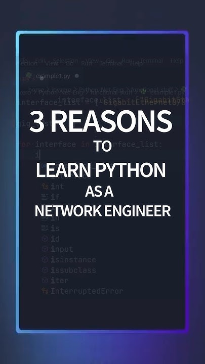 Why Should You Learn Python? #networkengineer - YouTube