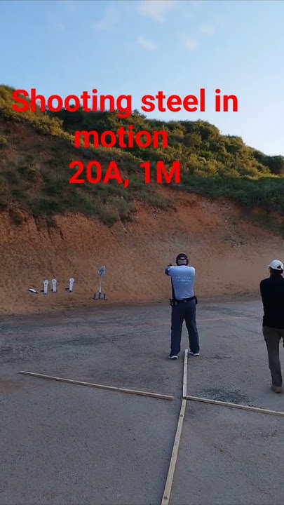 Shooting steel in motion 20A, 1M - YouTube