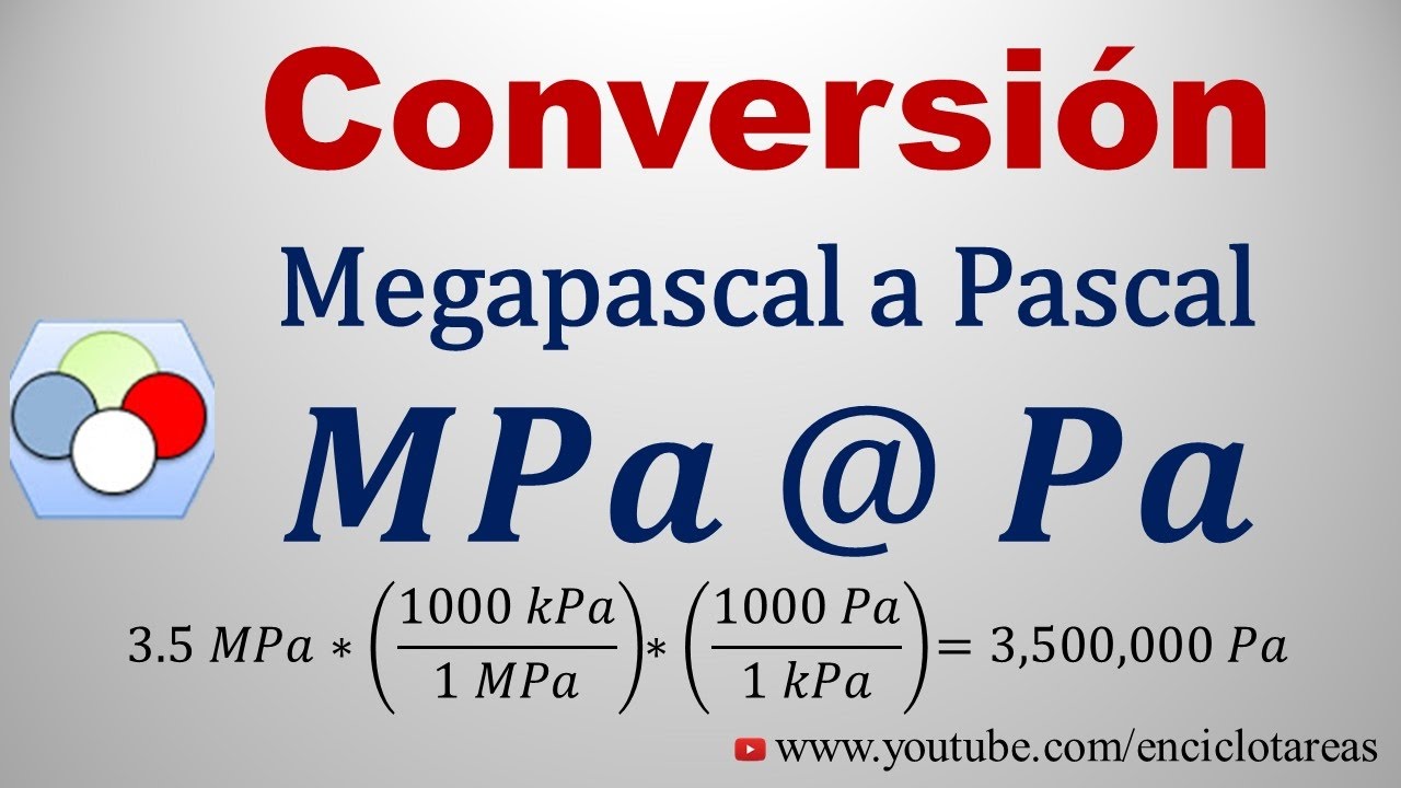 Convertir De Megapascal A Pascal MPa A Pa YouTube