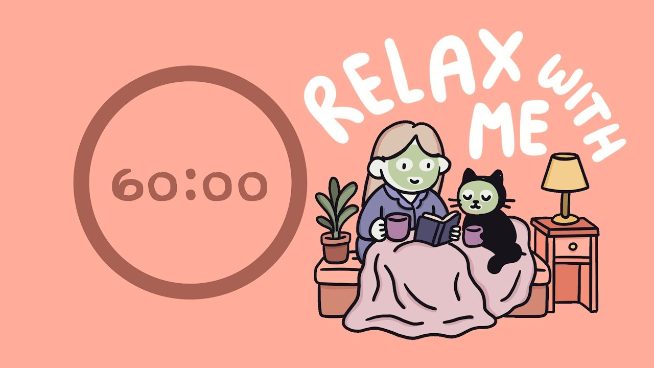 1hr Relaxation Timer | ADHD | Lofi + spa ambience ♡ - YouTube