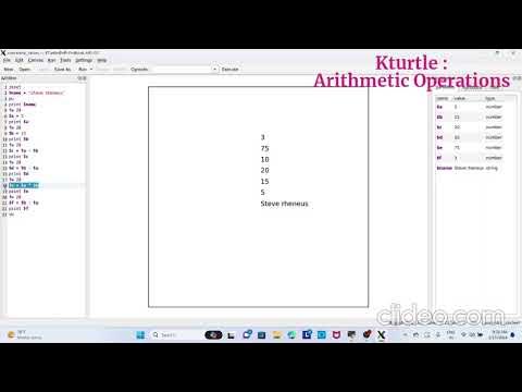 Kturtle arithmetic oper | Learn basic coding in Kturtle | Coding with Kturtle | Kturtle ...