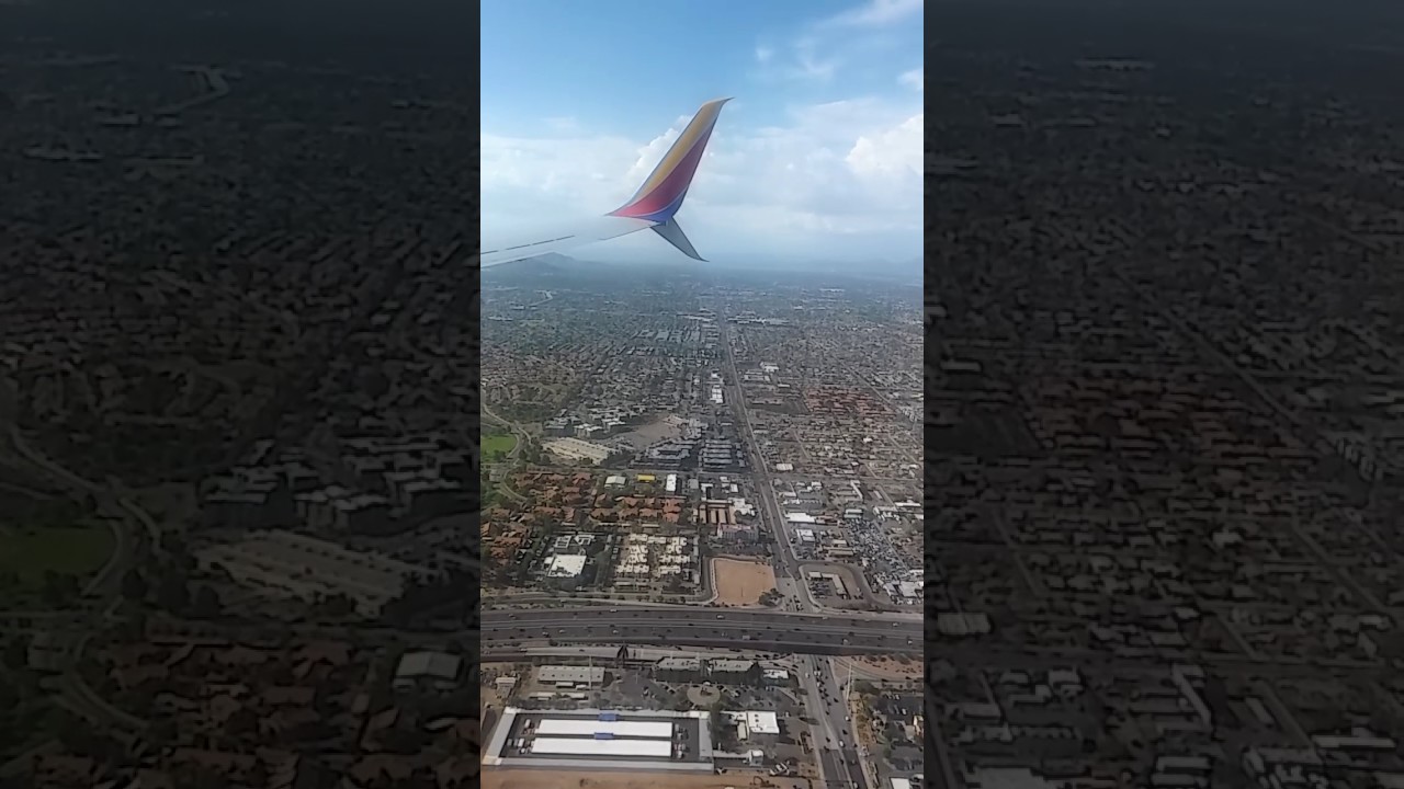 Southwest Landing from Detroit Metropolitan Airport to Phoenix Arizona ...