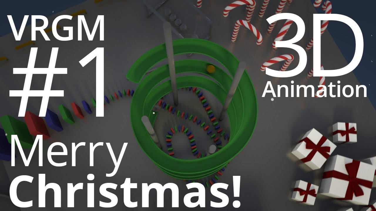 Virtual Rube Goldberg Machine #1: Merry Christmas! - YouTube