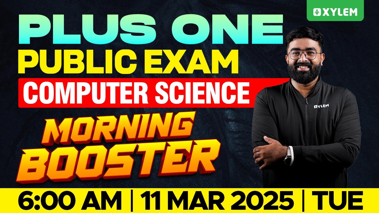 Plus One Public Exam Computer Science - Morning Booster | Xylem Plus ...