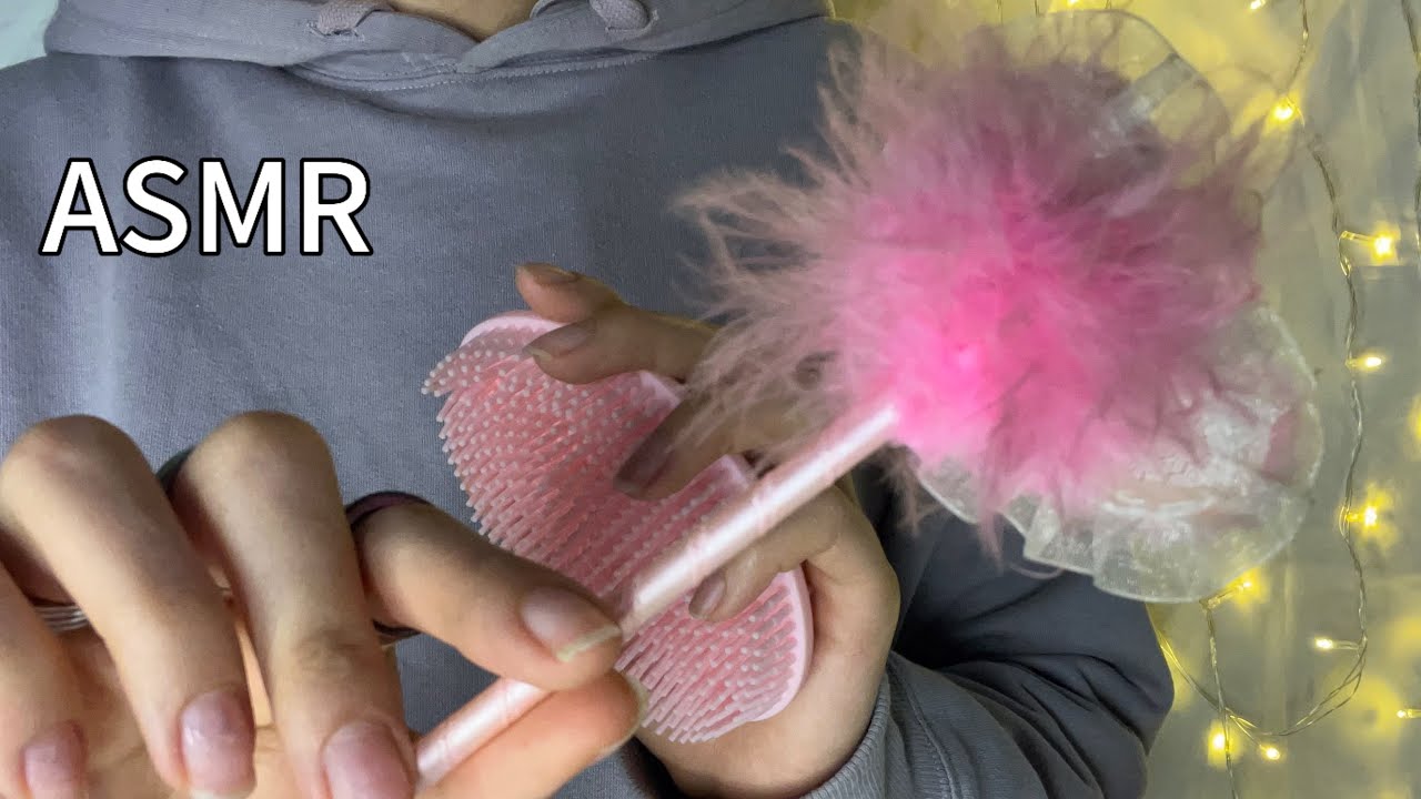 ASMR, doing your makeup but with wrong props - YouTube