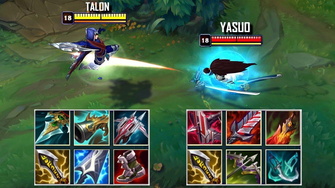 Mathematically Correct Talon Vs Yasuo Full Build Fights And Best