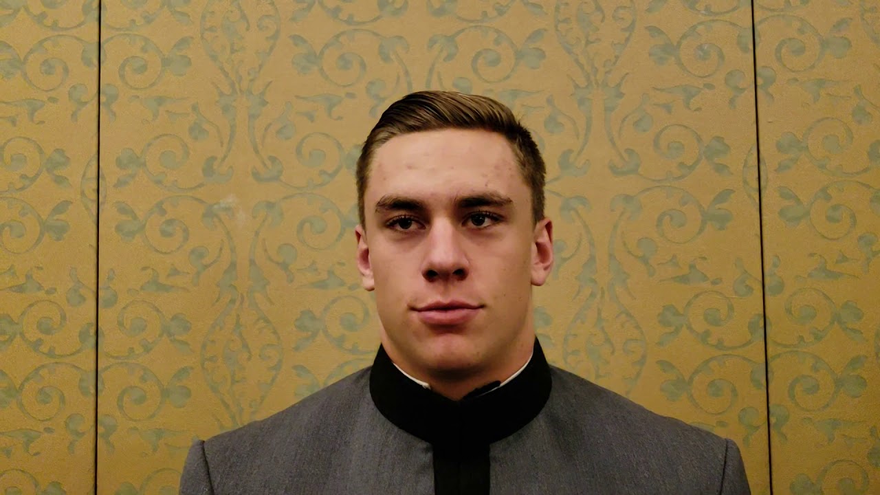 Army Captain Cole Christiansen at Armed Forces Bowl - YouTube