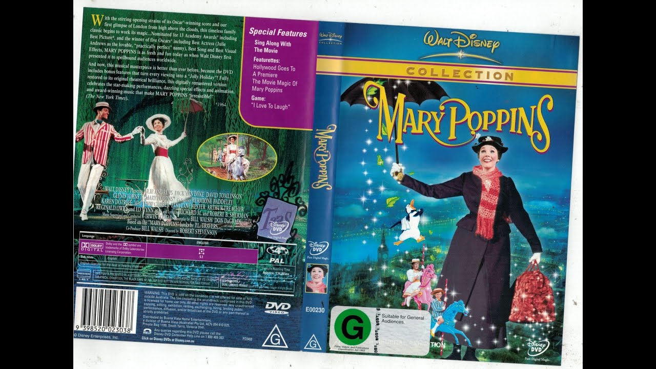 Opening and Closing To "Mary Poppins" (Walt Disney Home Entertainment ...