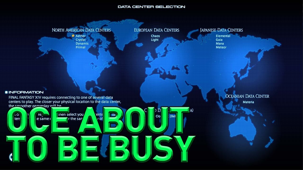 FFXIV - Cross-Region Data Center Travel Test Coming Soon - YouTube