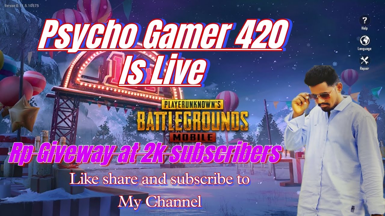 psycho gamer 420 battlegrounds, Mobile India live stream Telugu lo iPad ...