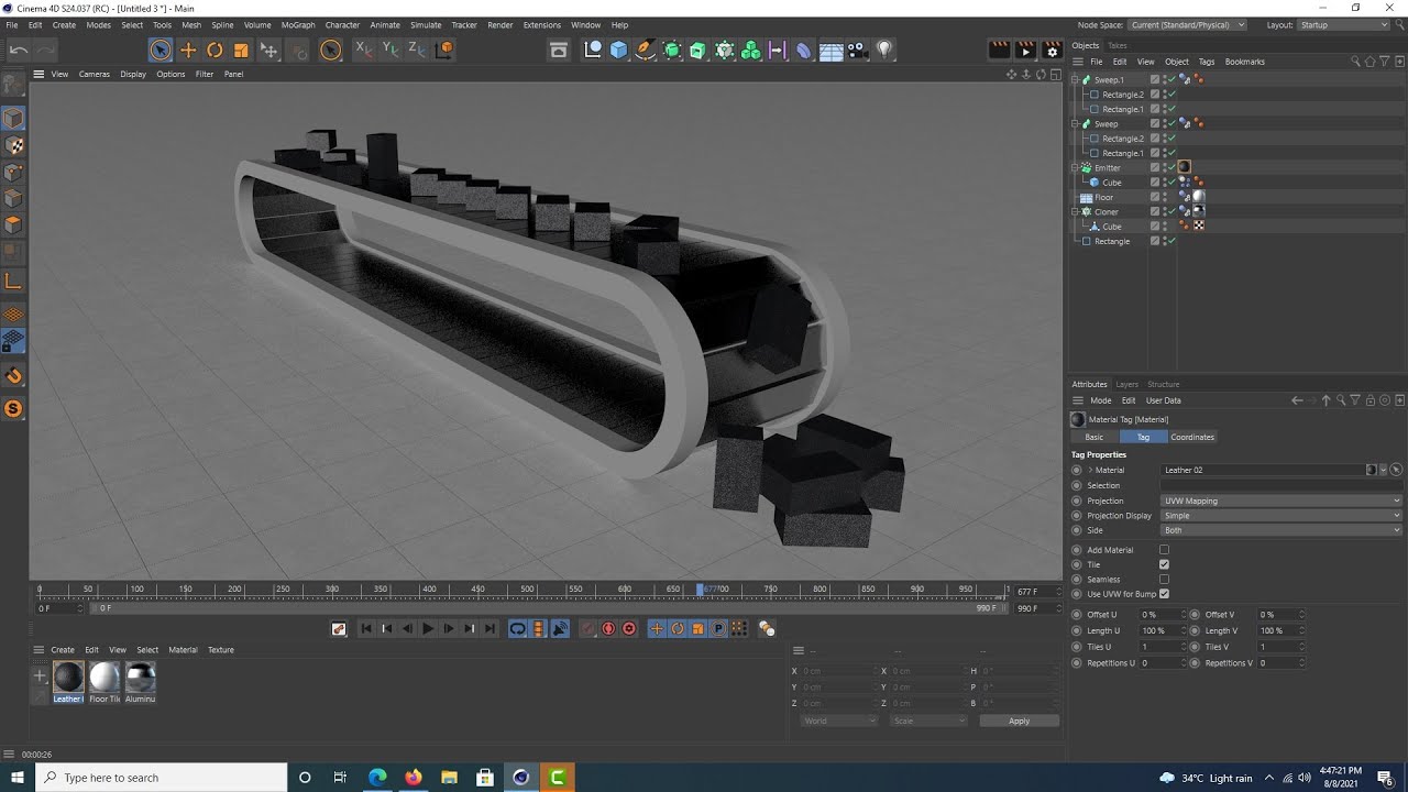 Conveyor Belt Workflow Basic Cinema 4D Tutorial - YouTube