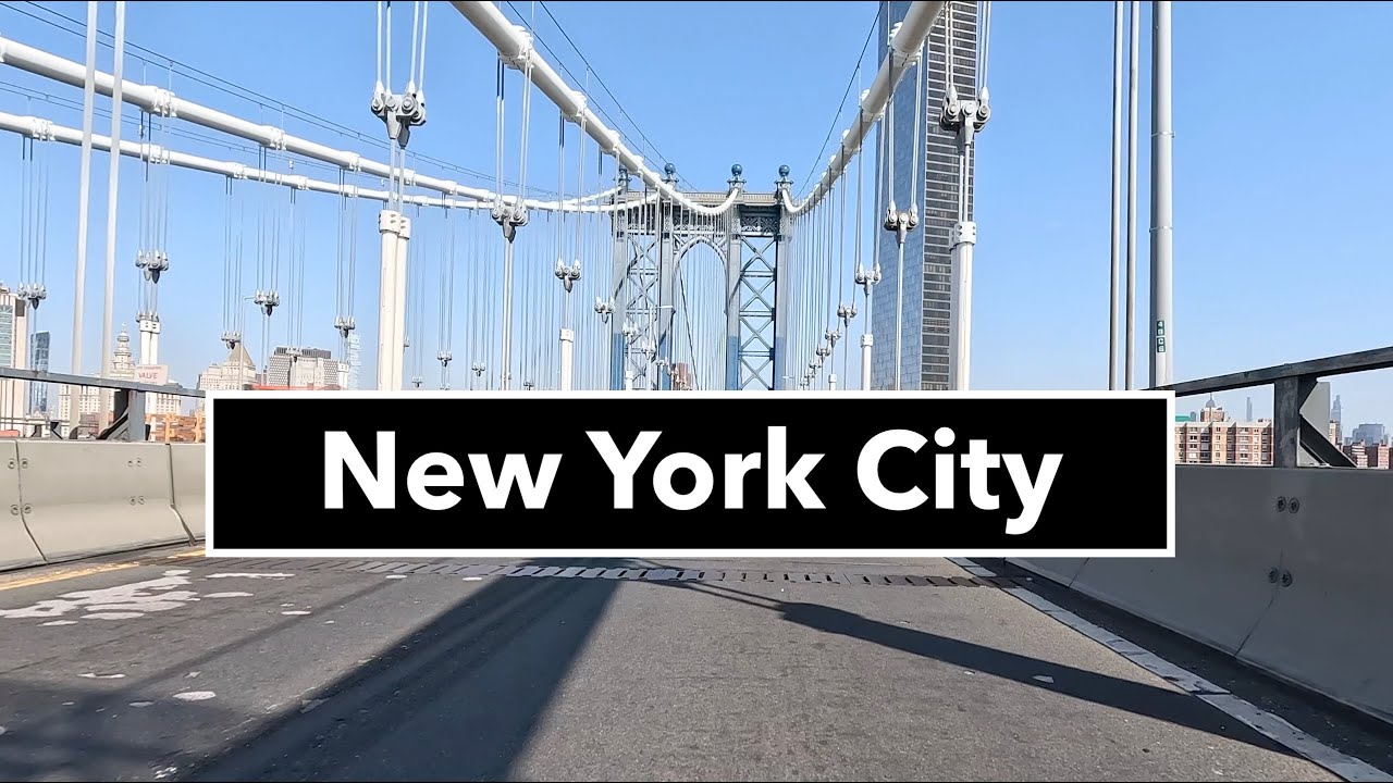 4K DRIVE BROOKLYN to MANHATTAN via Belt Pkwy / BQE / Manhattan Bridge ...