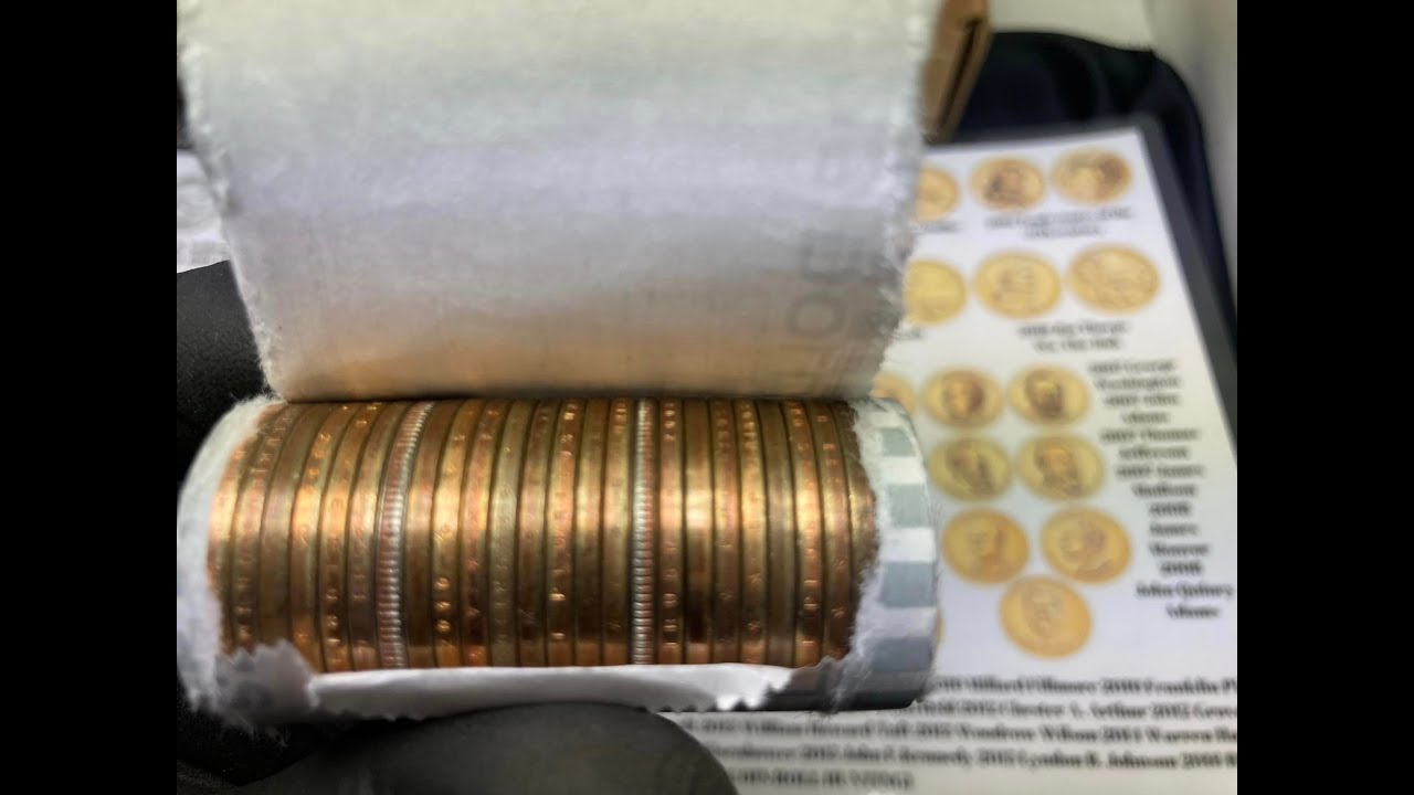 COIN ROLL HUNTING SACAGAWEA GOLD DOLLARS TREASURE HUNT MULE COINS - YouTube