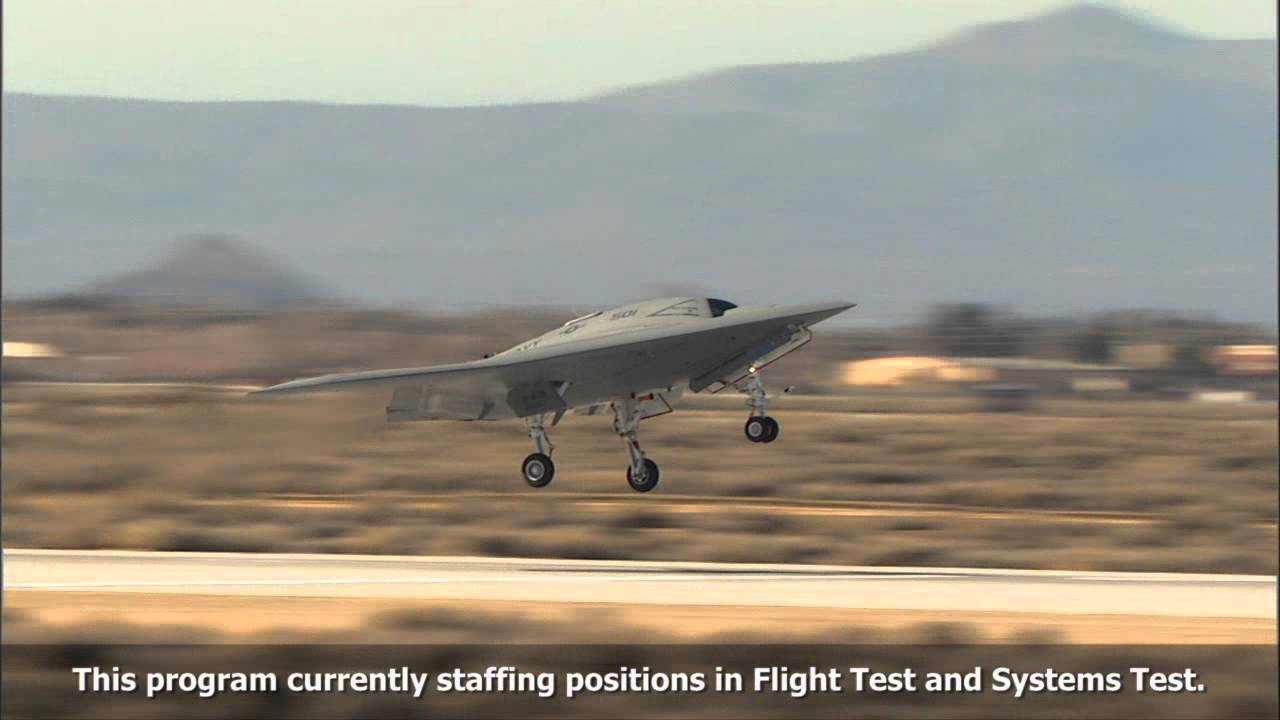 U.S. Navy/Northrop Grumman X-47B UCAS First Flight - YouTube