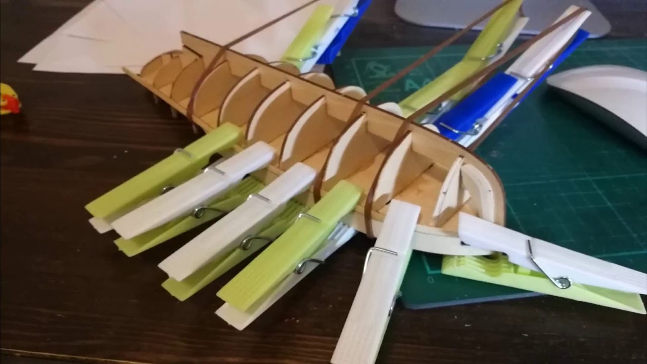 I made Naxos model boat - YouTube