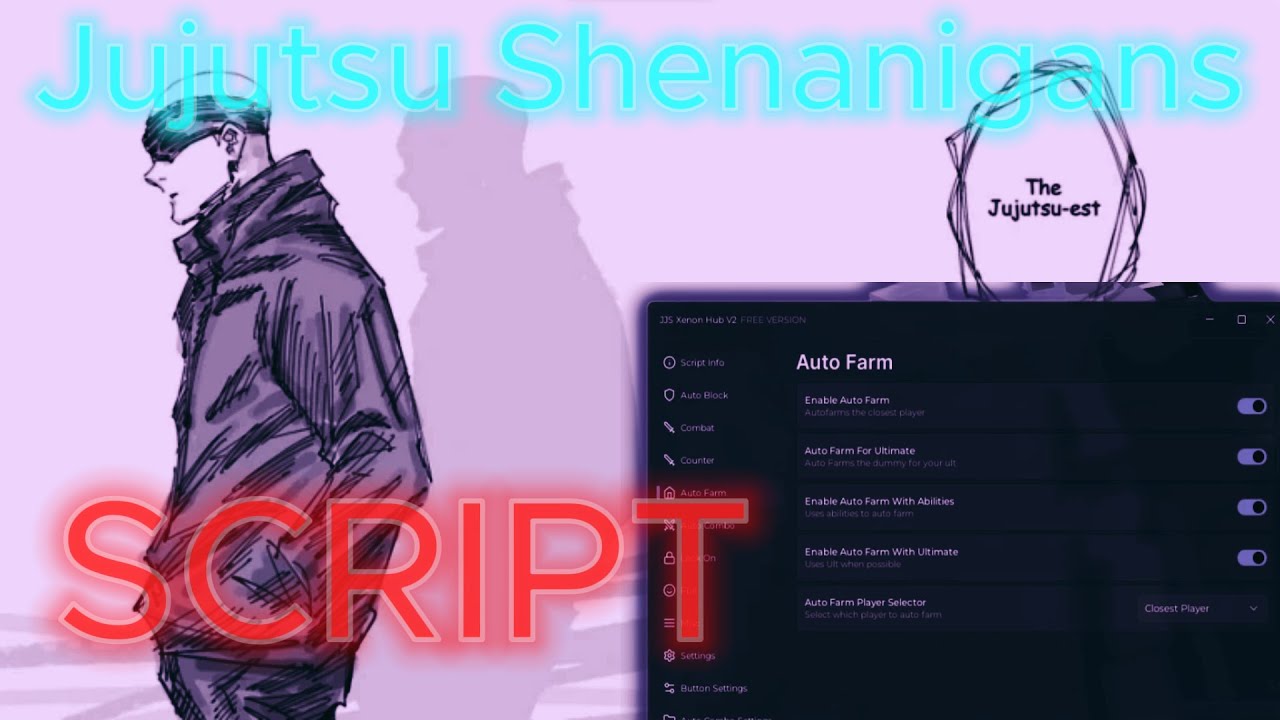 Jujutsu Shenanigans Script - AUTO COMBO, AUTO BLOCK & MORE! - Roblox - YouTube