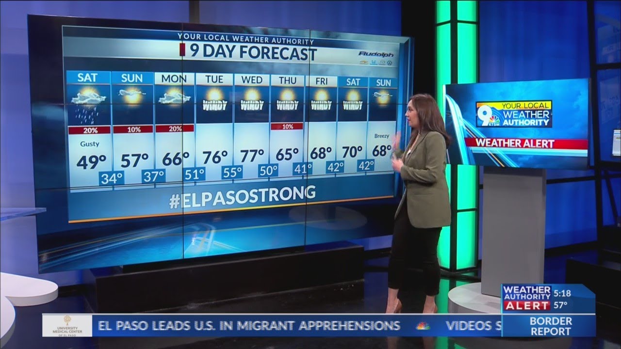Monica predicts the weather at 5 on March 17. - YouTube