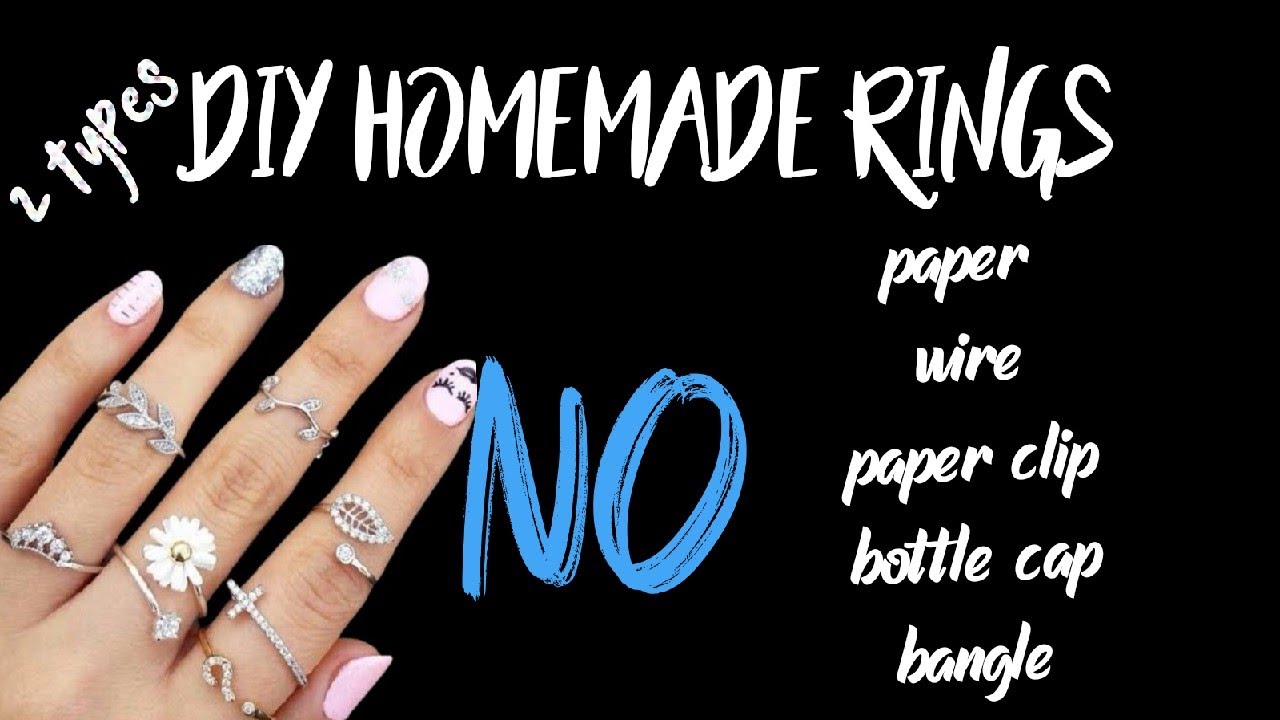 2 diy homemade rings - YouTube