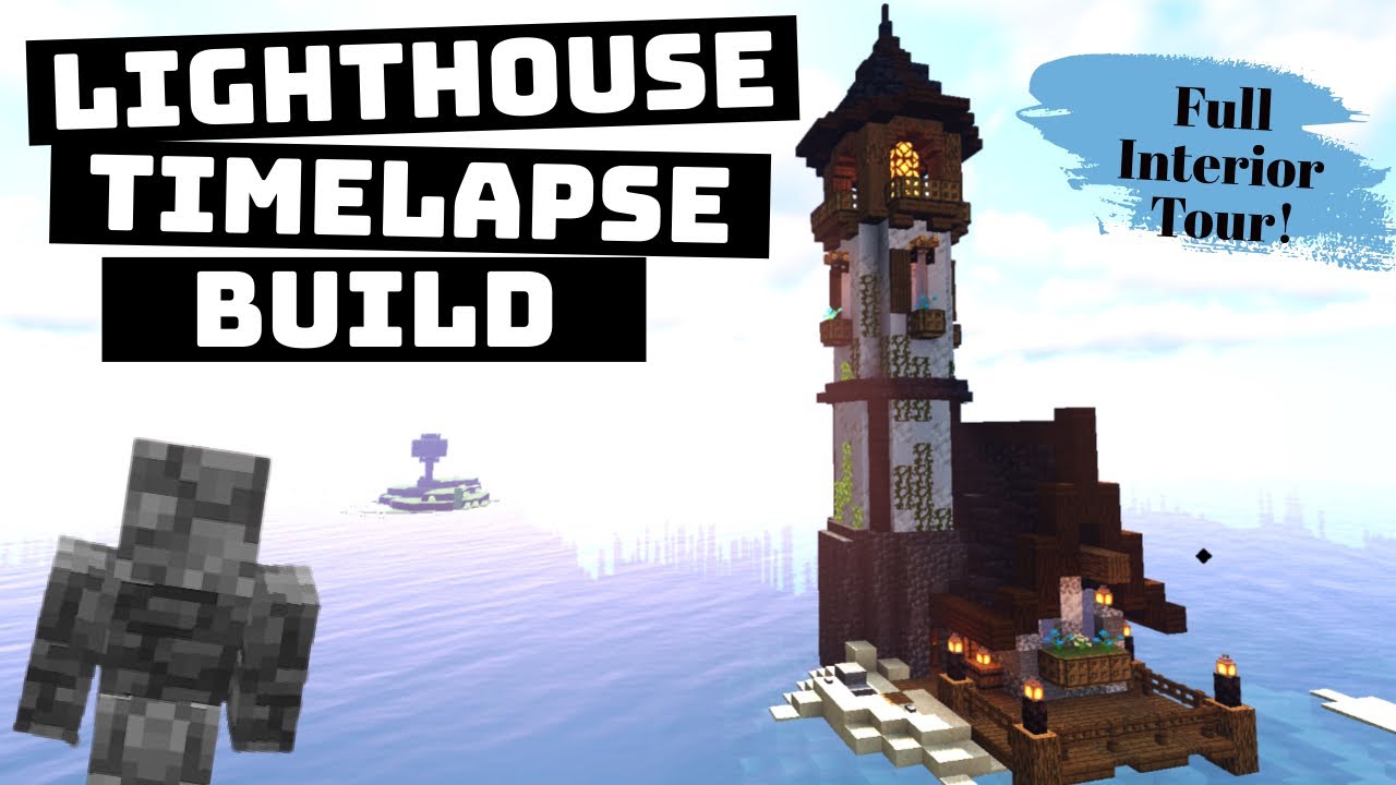 Cool Medieval Lighthouse Minecraft Timelapse Build - YouTube