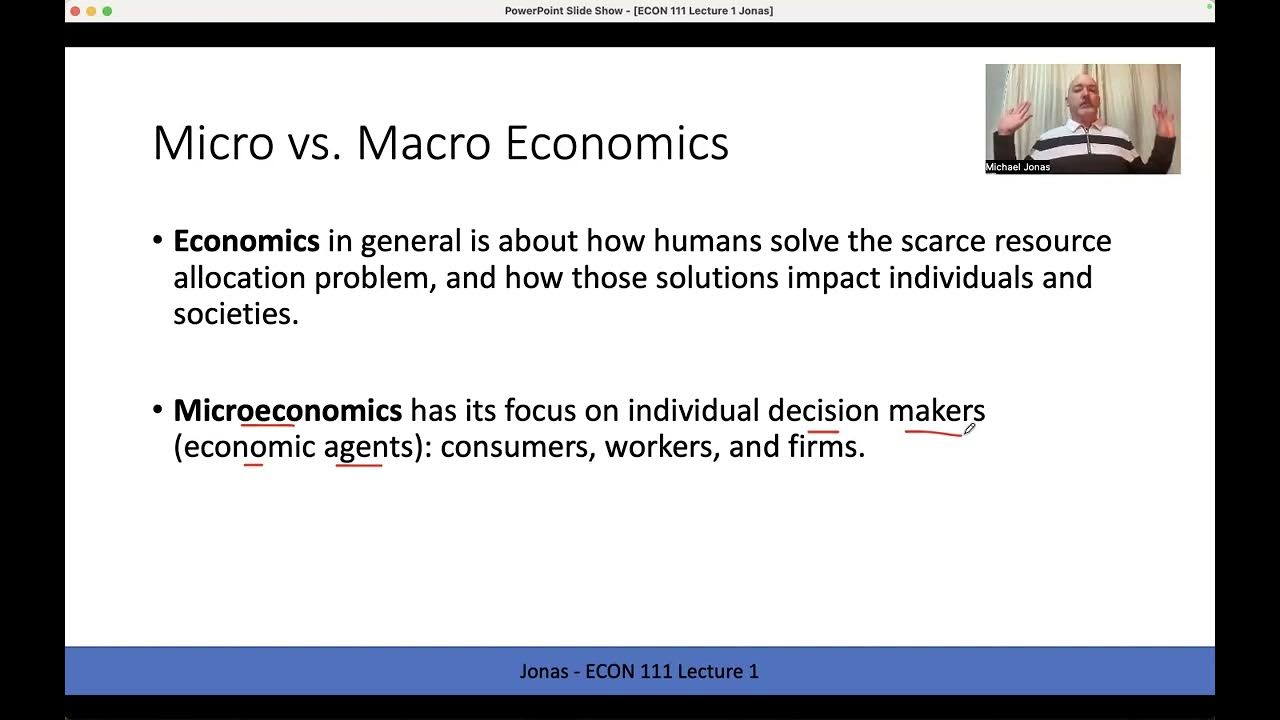 Principles of Microecon: Lecture 1 part 1 - YouTube