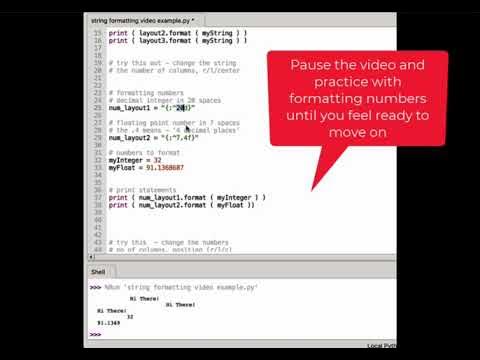 string formatting v2 - YouTube