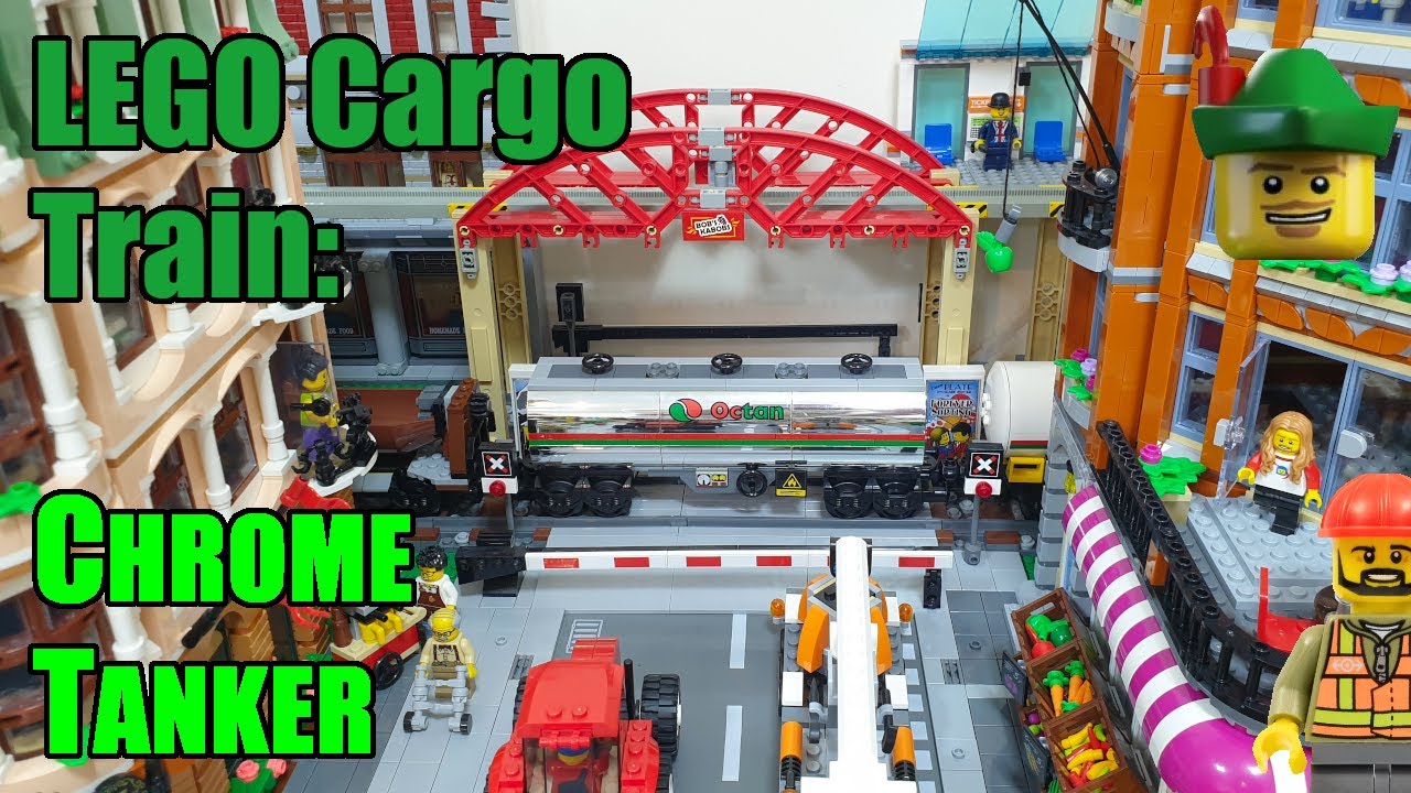 LEGO Cargo Train - Chrome Tanker Wagon MOC 🚆🛢🏹 - YouTube