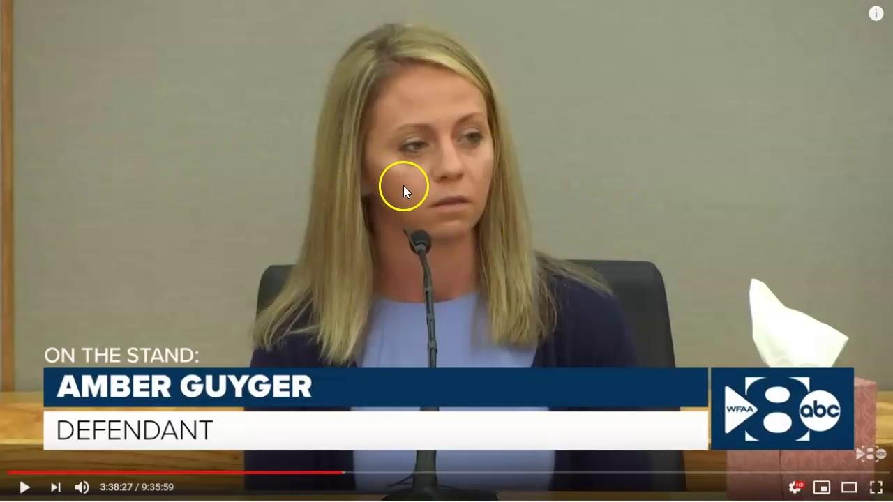 Part 21 - Amber Guyger Testimony - Court Room Survival Training - YouTube