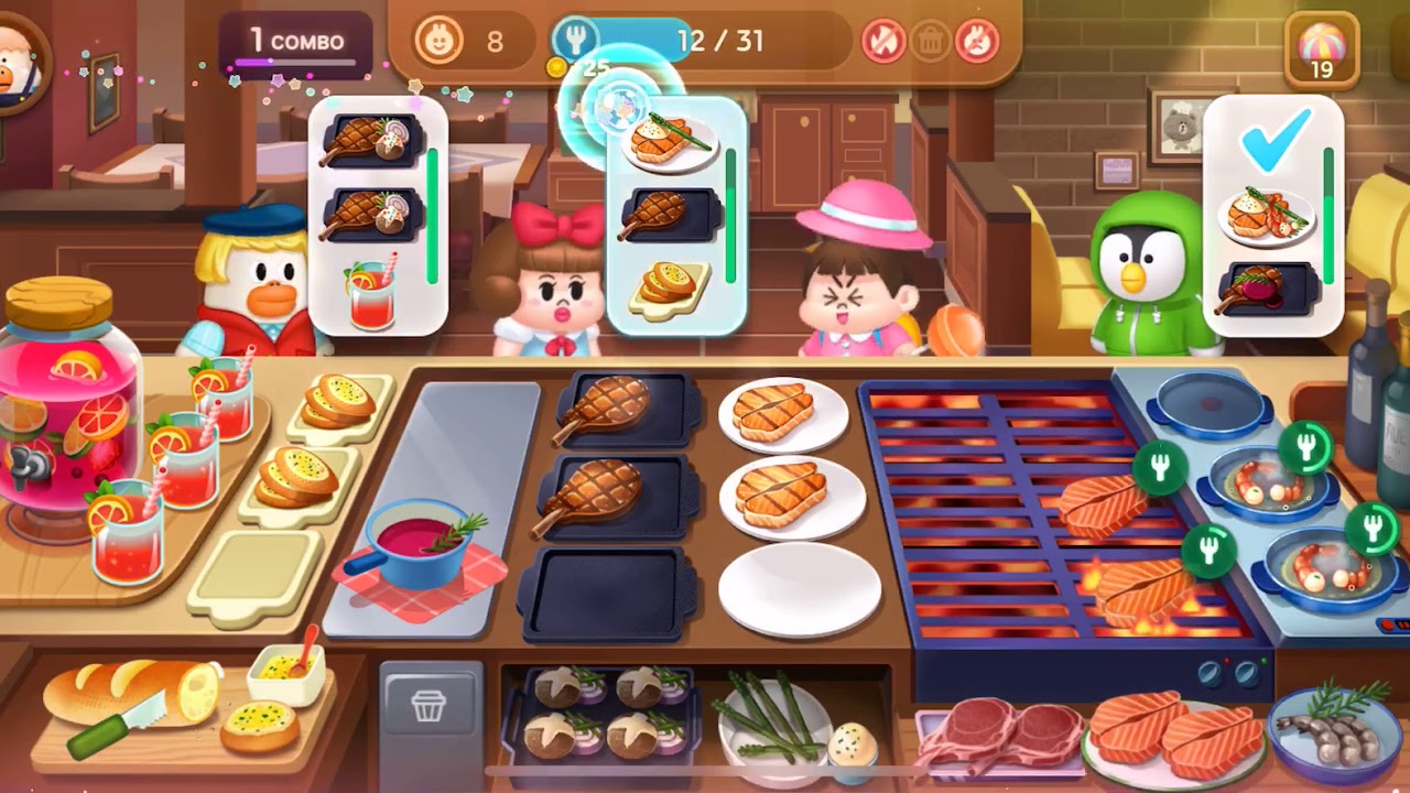 [Gameplay] Line Chef：Steak House 23-1 - YouTube