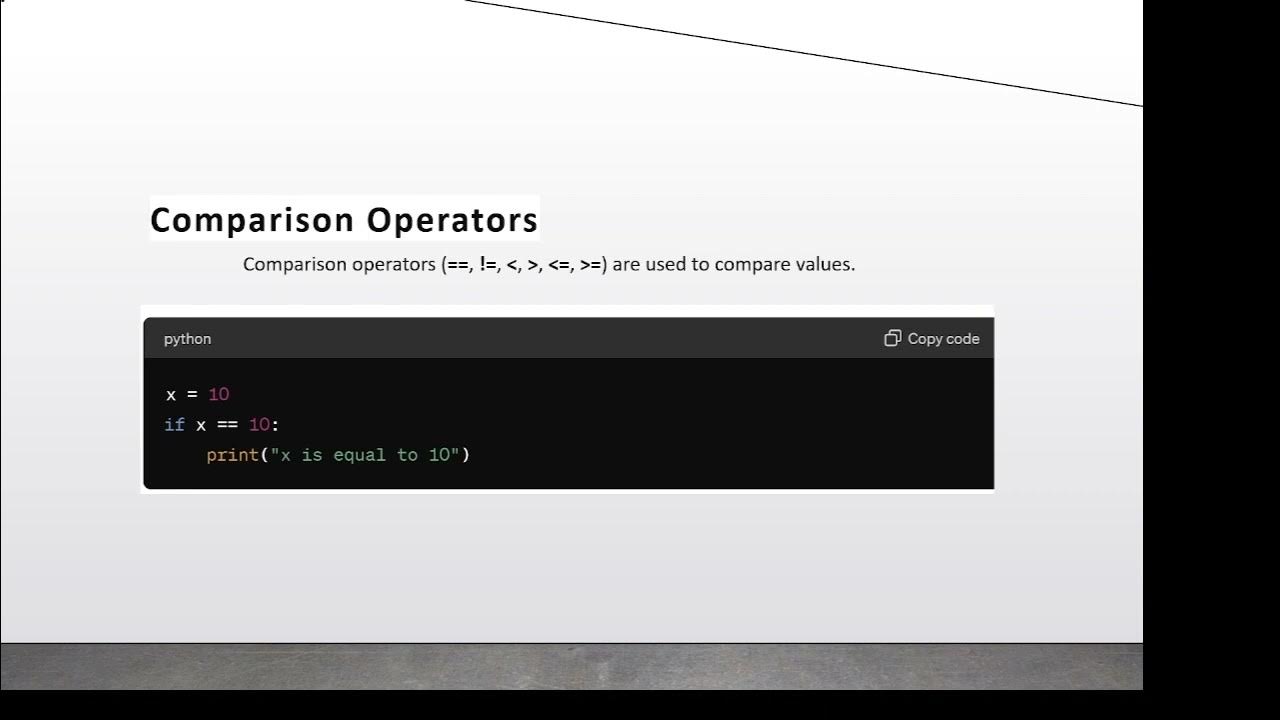 Lecture 2 Python Conditionals Youtube