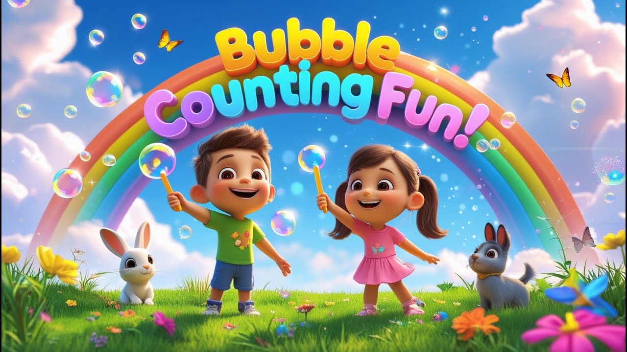 🎶 Pop the Bubbles! | Fun Counting Song for Kids 🎉 | Learn Numbers with ...