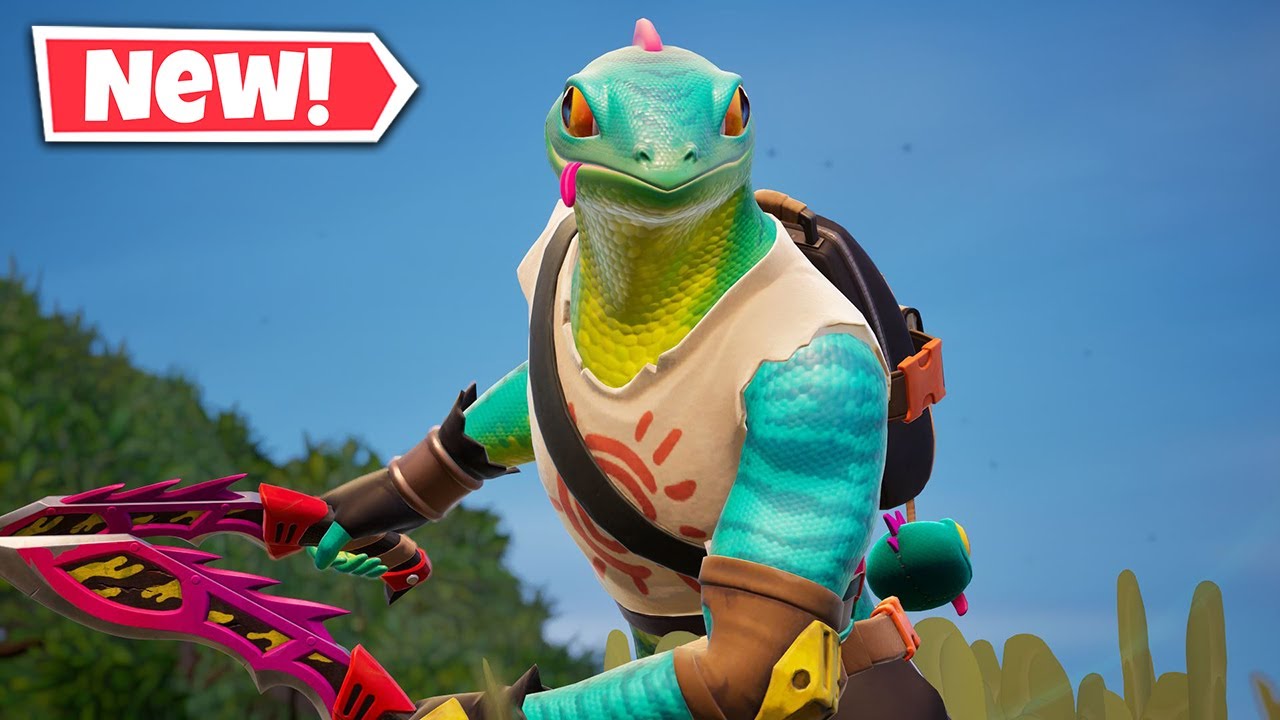 NEW LIZZIK Skin Gameplay In Fortnite! (Sun & Scales Pack) - YouTube