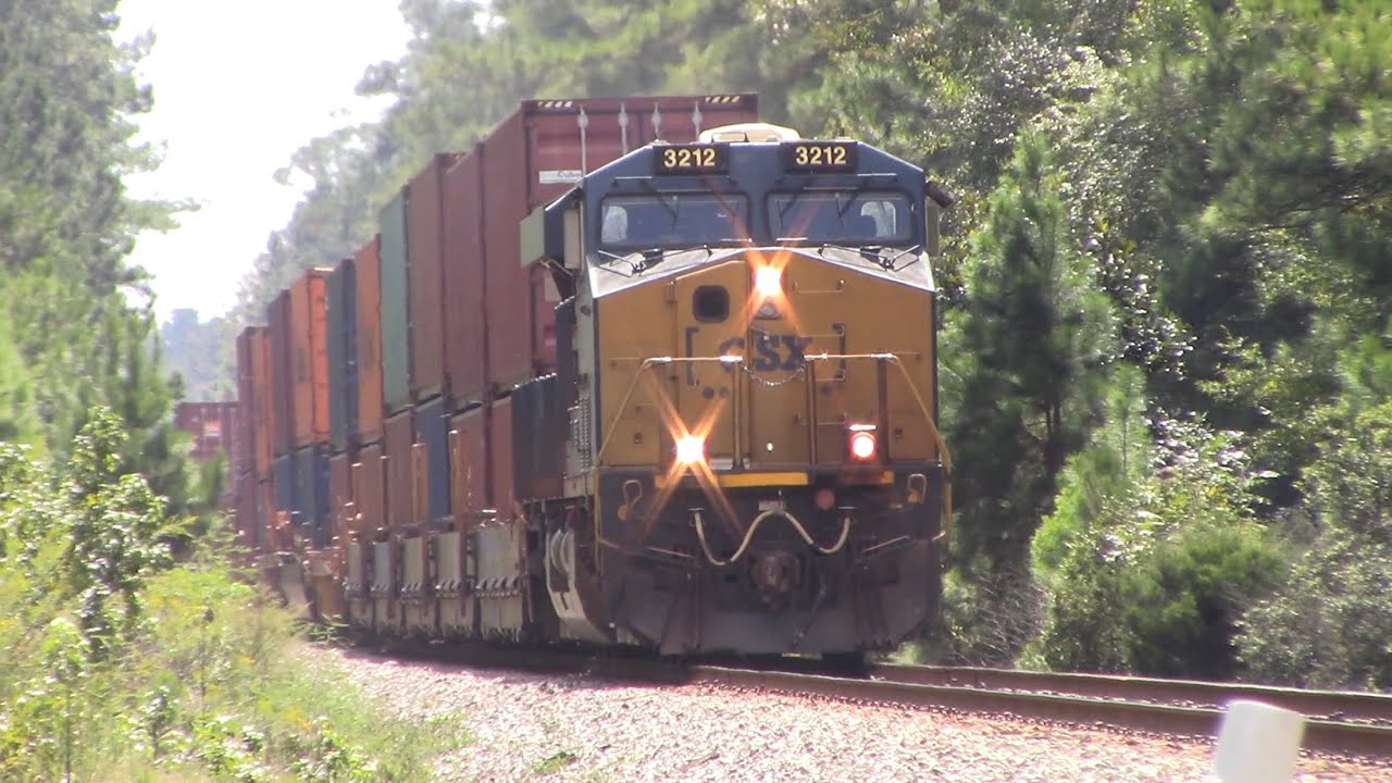 CSX 3212 leads CSX Q197-28 at Stillwell, GA 9/28/21 - YouTube