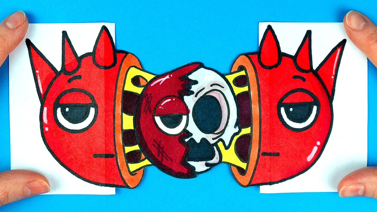 DRAWING & PAPER CRAFT RADDY 🥴 for fans INCREDIBOX SPRUNKI - YouTube