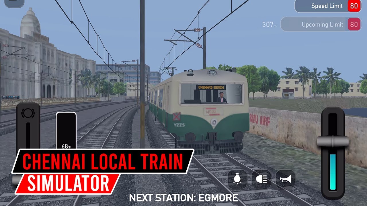 Chennai Local train simulator part - 2 🚉 - YouTube
