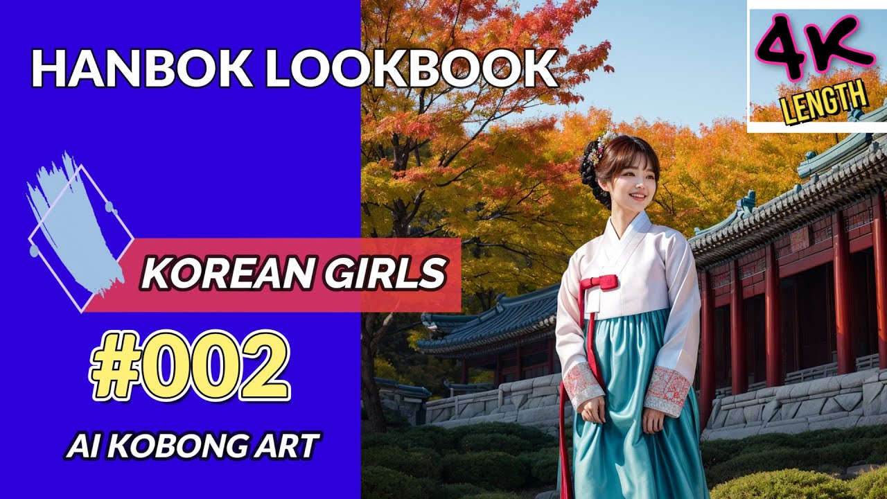 HANBOK LOOKBOOK #002♣ Hanbok Original Style.Blue Green Color Style.# ...