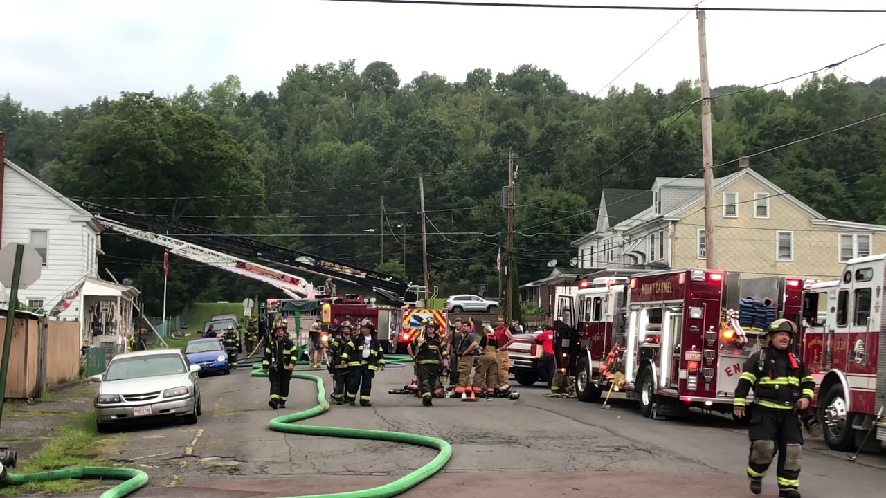 Two Homes Damaged by Fire in Mount Carmel - YouTube