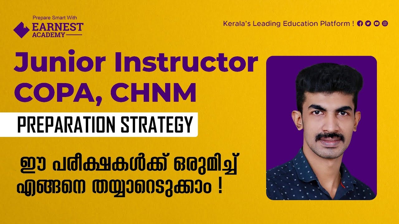 JUNIOR INSTRUCTOR COPA & CHNM | EXAM DATE OUT | COMBINED PREPARATION ...