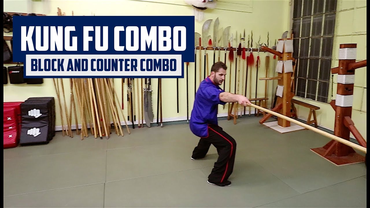 Kung Fu Combo - Staff - Block and Counter Combo - YouTube