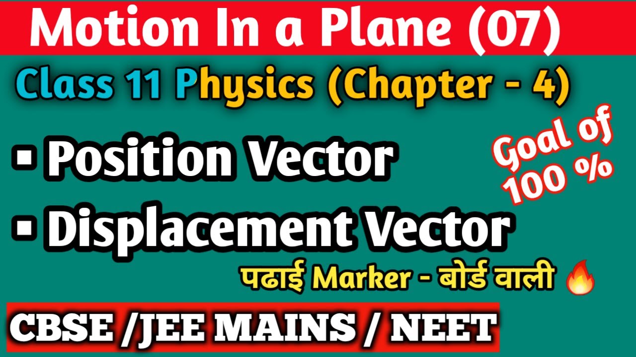 Position Vector and Displacement Vector || Best Questions || Class 11 ...