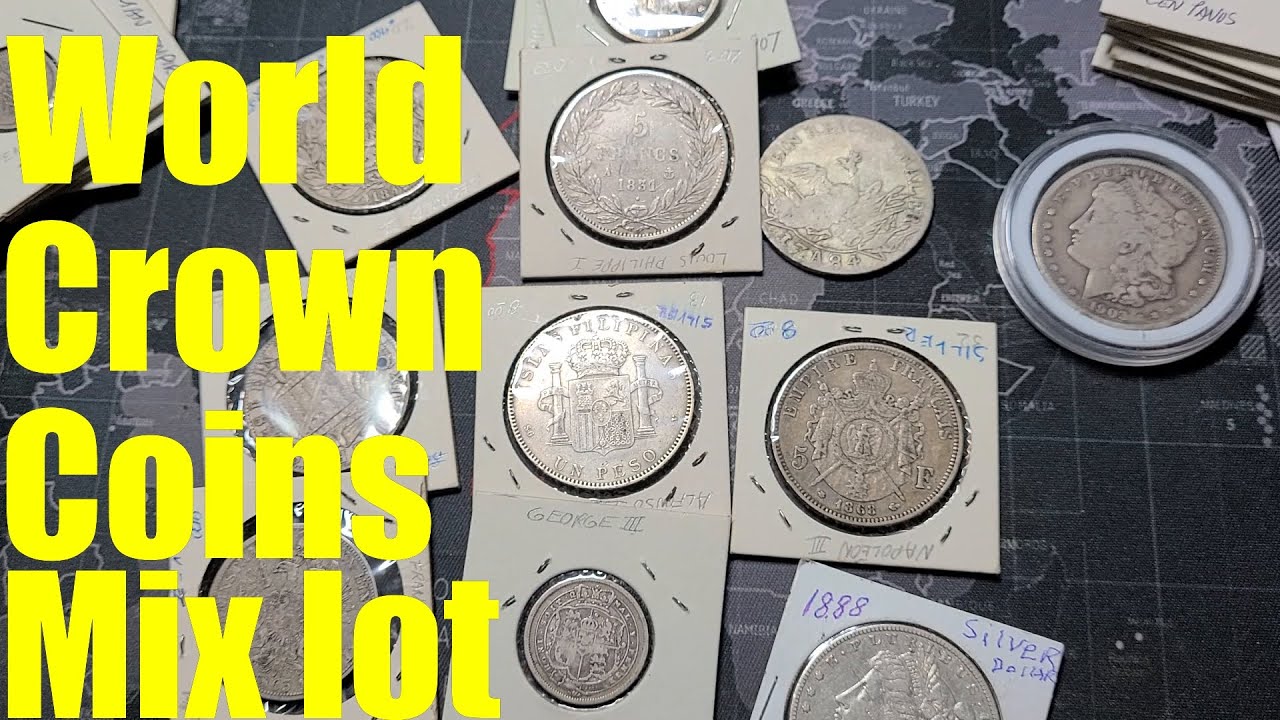 World Crown Coins Mix lot Silver batch #8 - YouTube
