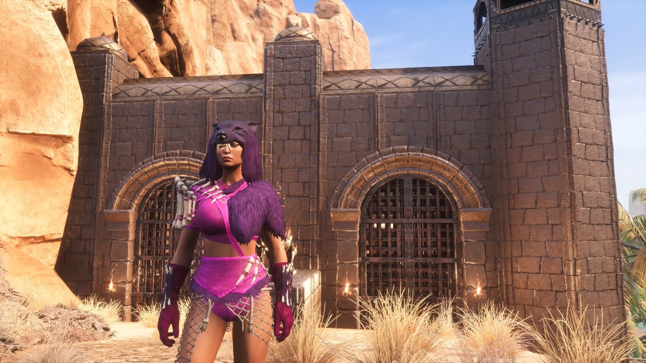Conan Exiles (Small village build tour) - YouTube